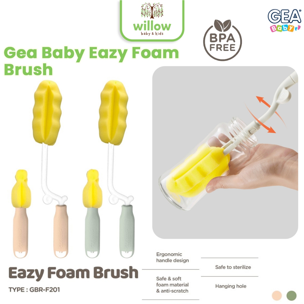 Jual Sikat Pembersih Botol - Gea Baby Eazy Foam Brush | Shopee Indonesia