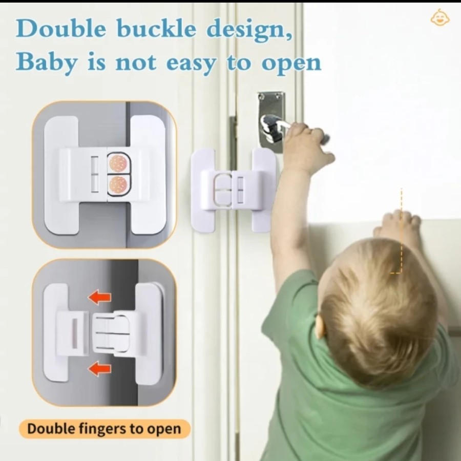 Jual Stiker Gembok Tempel Kunci Pengaman Anak Penutup Pintu Kulkas Laci ...