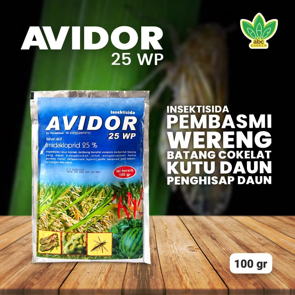 Jual [100gram] Insektisida Avidor 25WP - Untuk Mengatasi Hama Wereng ...