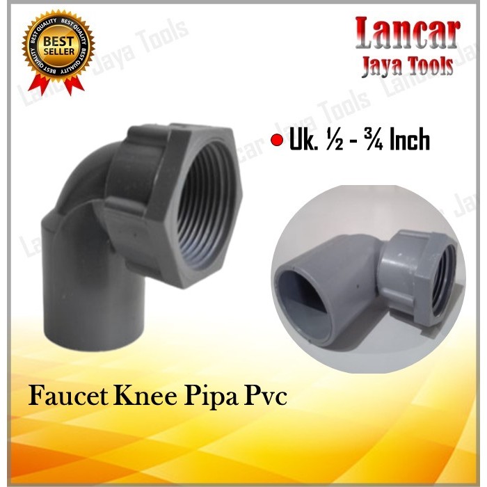 Jual Elbow / Knee Drat Dalam PVC 3/4" inch / Faucet Knee 1/2 3/4 Inch Pipa Pvc JAYA | Shopee ...