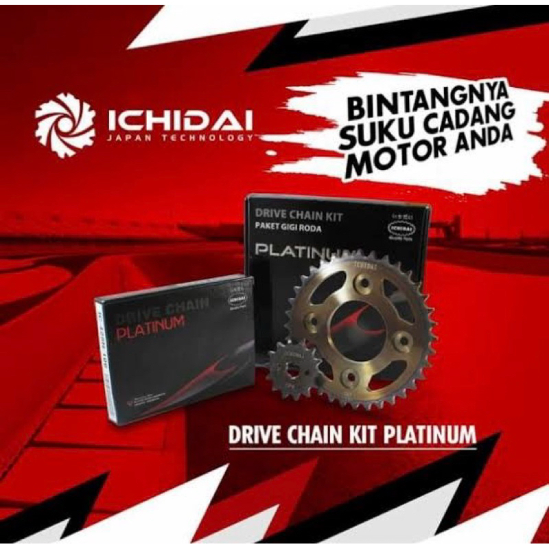 Jual GEAR PAKET ICHIDAI PLATINUM UNTUK SEMUA MOTOR | Shopee Indonesia