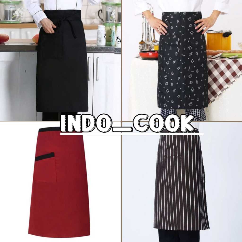 Jual Celemek Setengah Badan | Celemek Waiters Chef | Apron Waiters Half ...