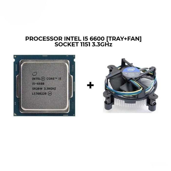 Jual PROCESSOR INTEL CORE I5 GEN 6 TRAY+ FAN LGA 1151 CORE I5 6600 / I5 ...