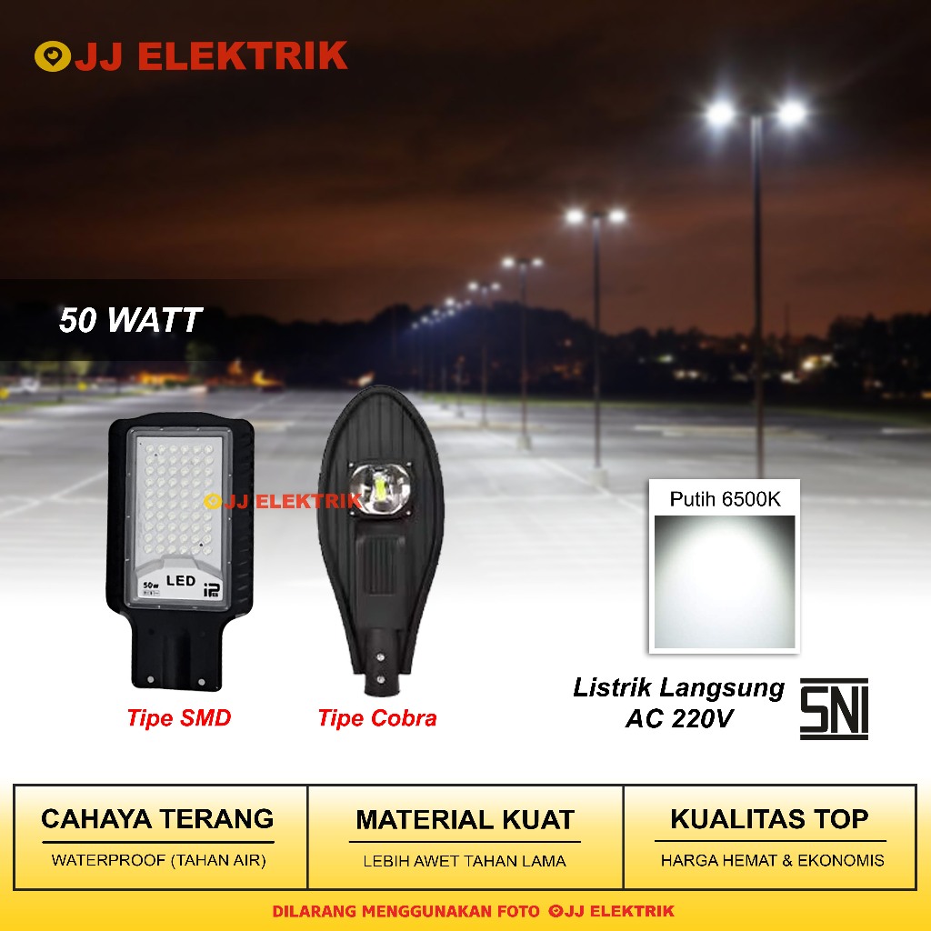 Jual Lampu Jalan PJU 50 Watt PJU LED 50W SNI | Shopee Indonesia