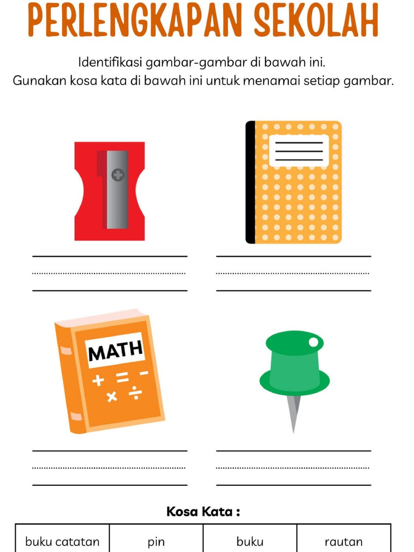 Jual Hard Copy Worksheet Siap Bersekolah | Shopee Indonesia