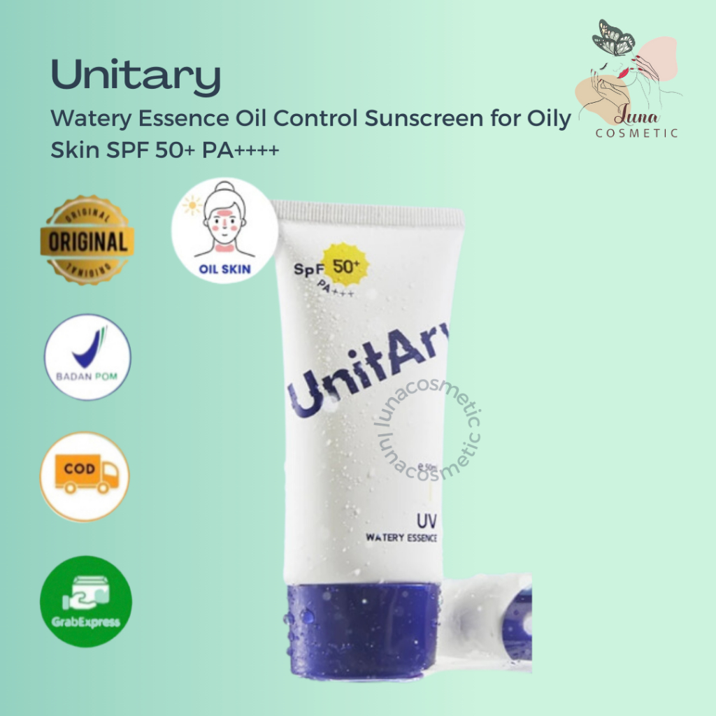Jual Unitary Watery Essence Oil Control Sunscreen for Oily Skin SPF 50 ...