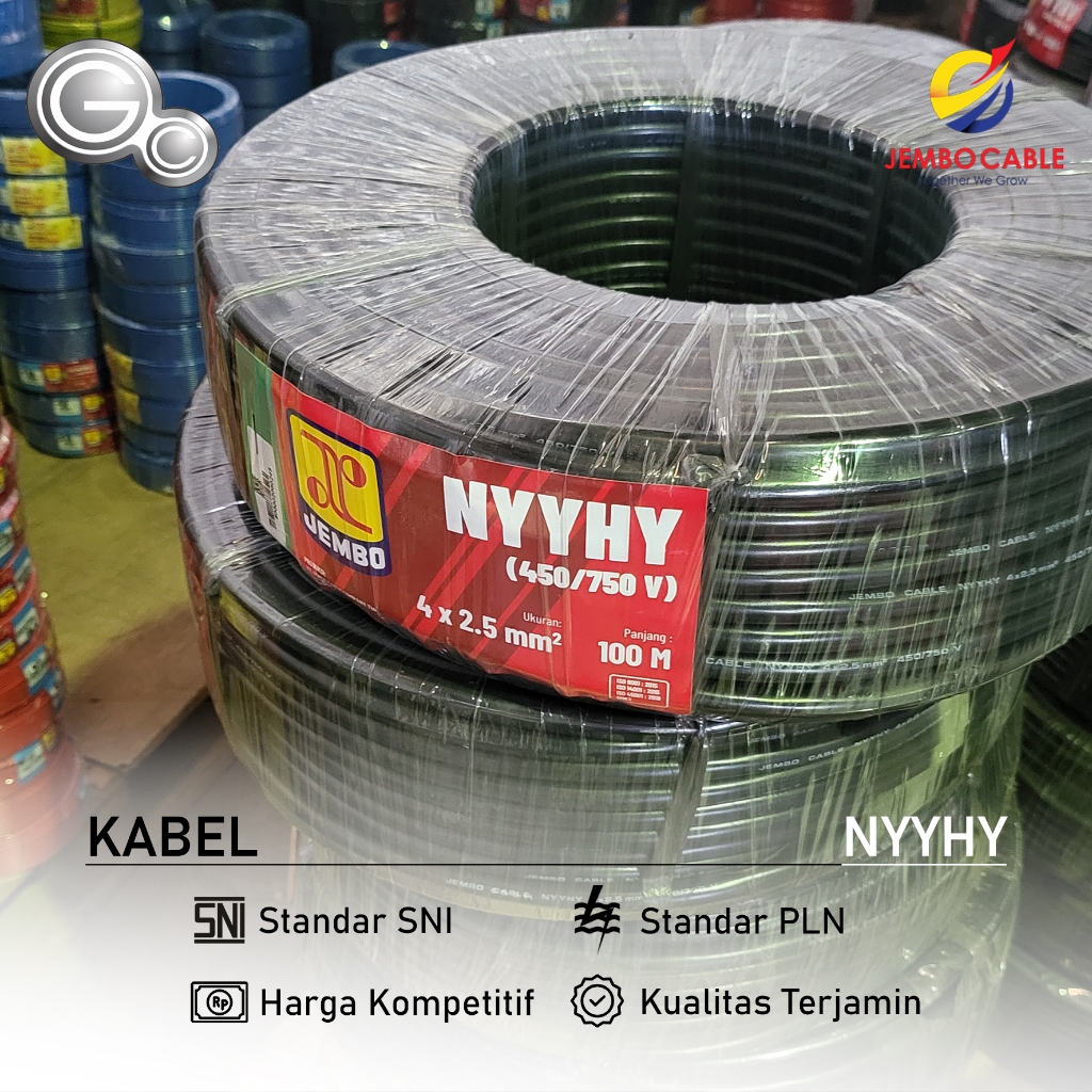 Jual Kabel Listrik Jembo NYYHY 3 x 0.75MM x 100 M - GCI Sutindo | Shopee Indonesia