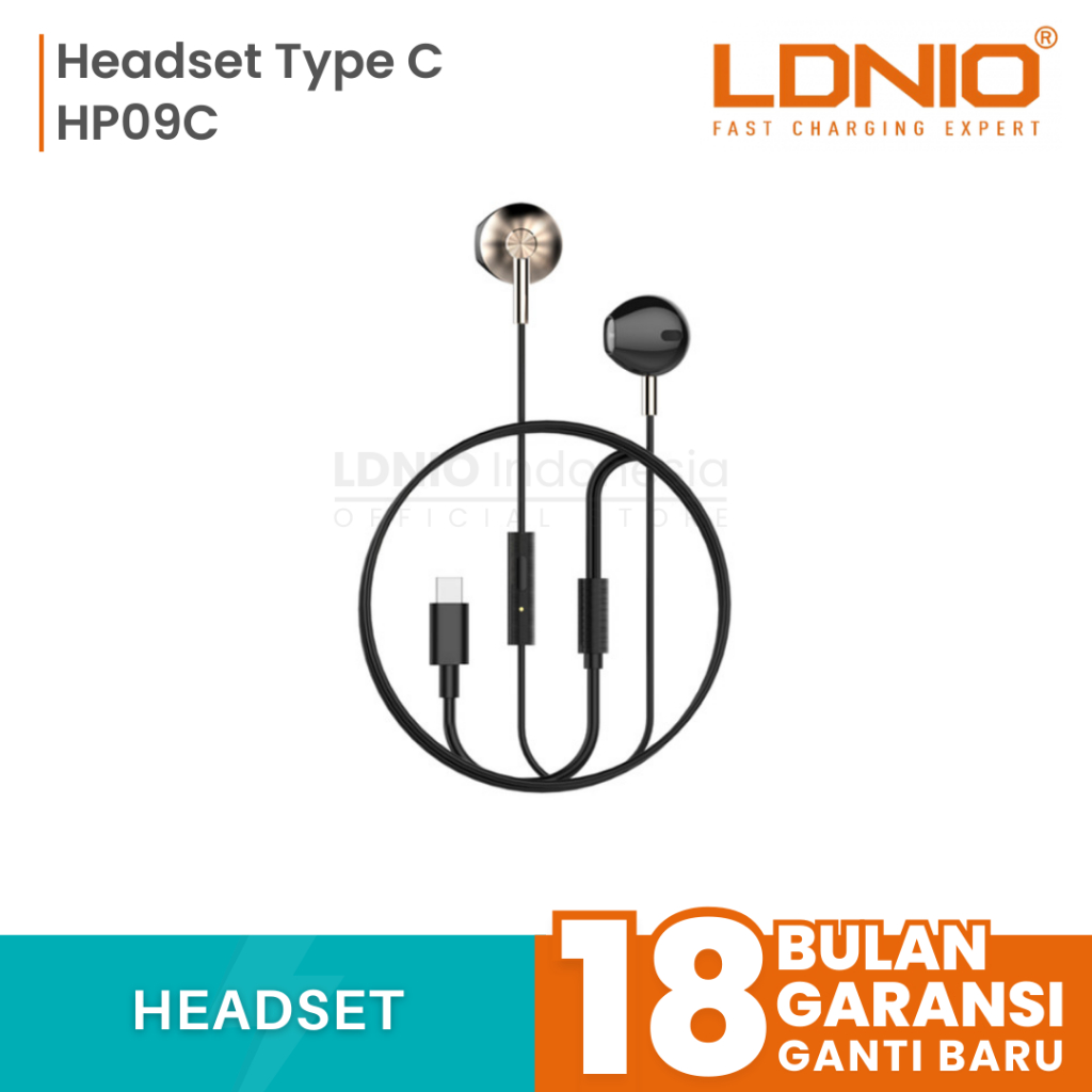 Jual LDNIO Earphone HP09C Wired Stereo Headset In Ear With Microphone | Shopee Indonesia
