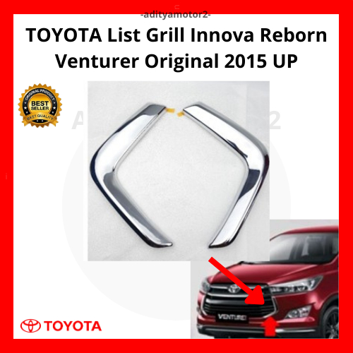 Jual TOYOTA List Grill Innova Reborn Venturer Original 2015 UP/List ...