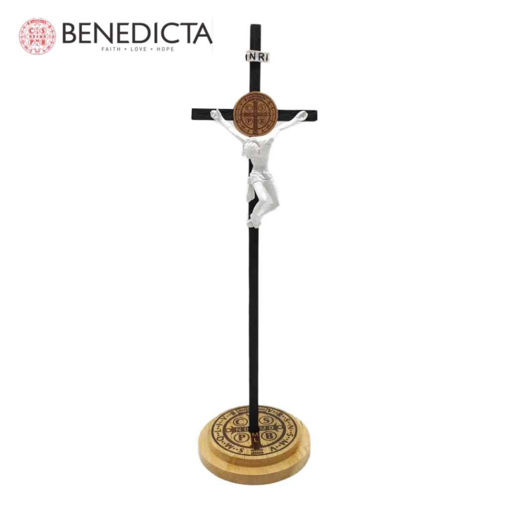 Jual SALIB BENEDICTUS AGONY OF JESUS RISE ZIBORI WHITE - SALIB KATOLIK ...