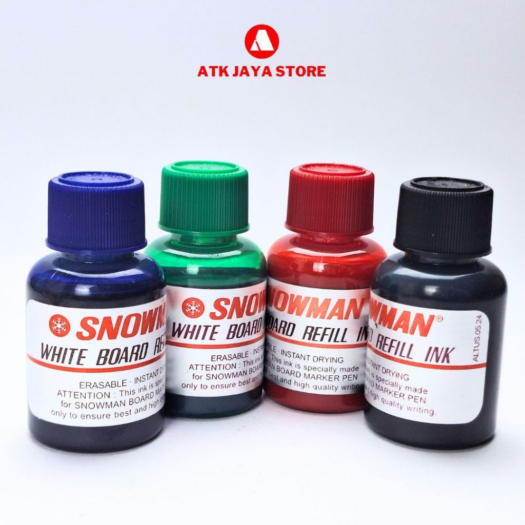 Jual Tinta Whiteboard Boardmarker Snowman / TINTA isi ulang spidol WBI ...