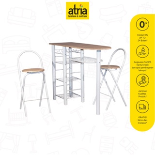 Jual Atria Meja Makan Orbit Atria Set Minimalis 1 Table + 2 Chair Snoma ...