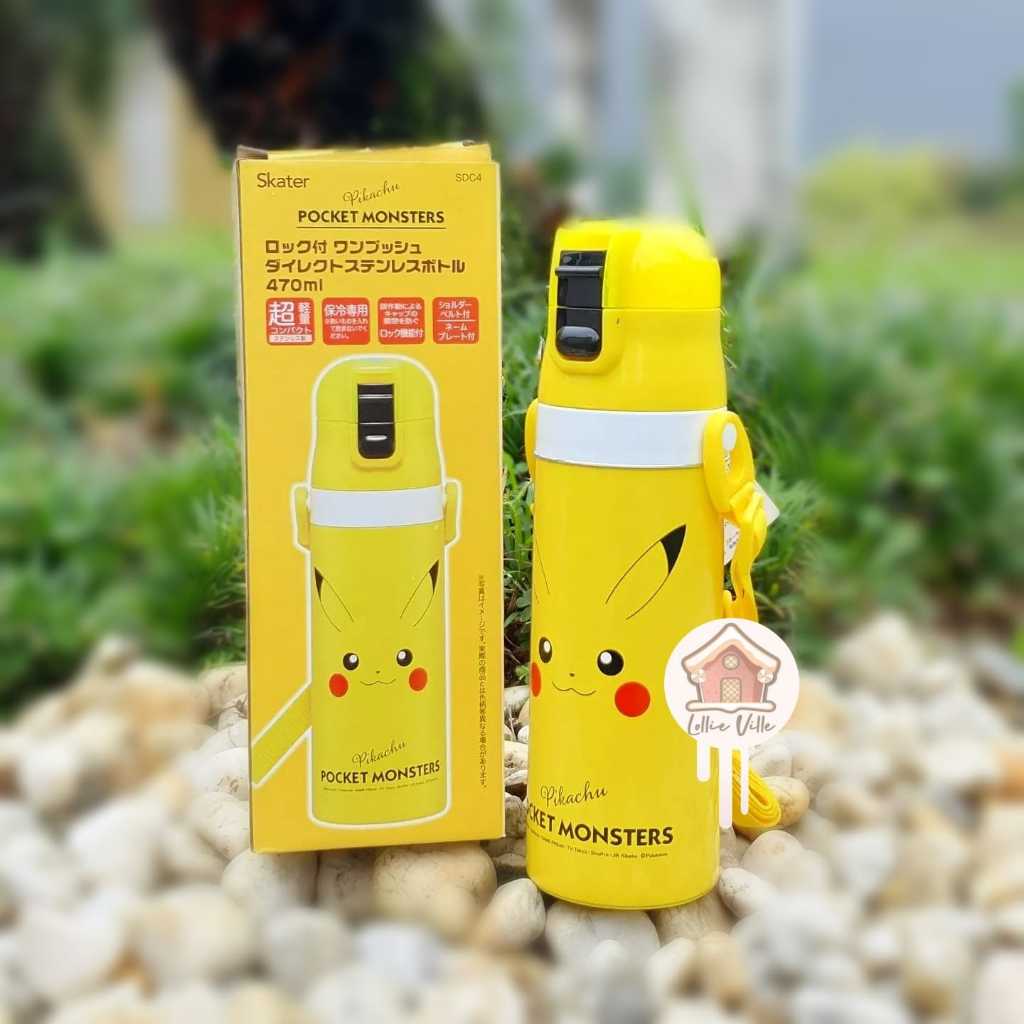 Jual Pokemon Pikachu Stainless Steel Sport Waterbottle 470ml | Shopee Indonesia