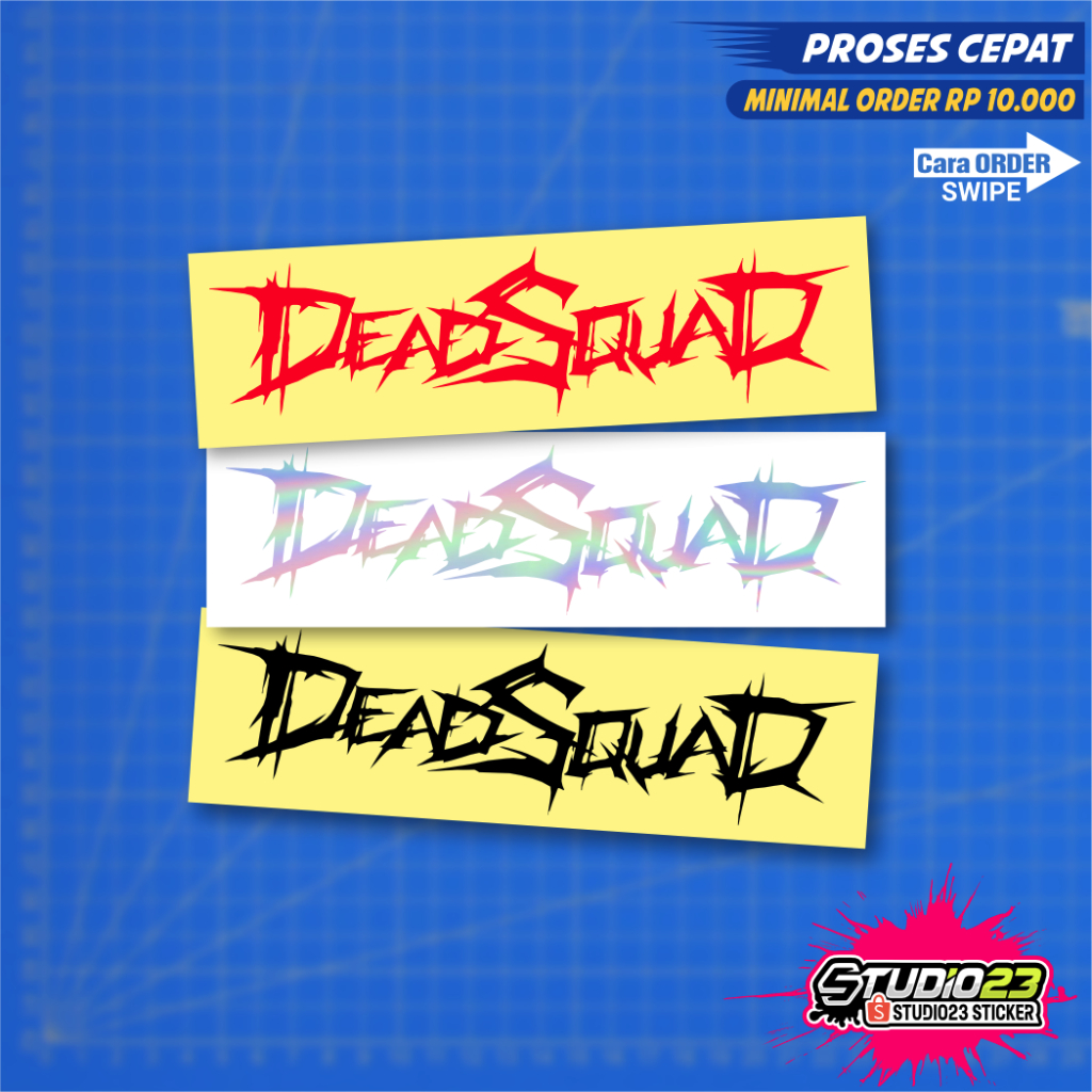 Jual Stiker DEADSQUAD, Cutting sticker Dead Squad Hologram | Shopee ...