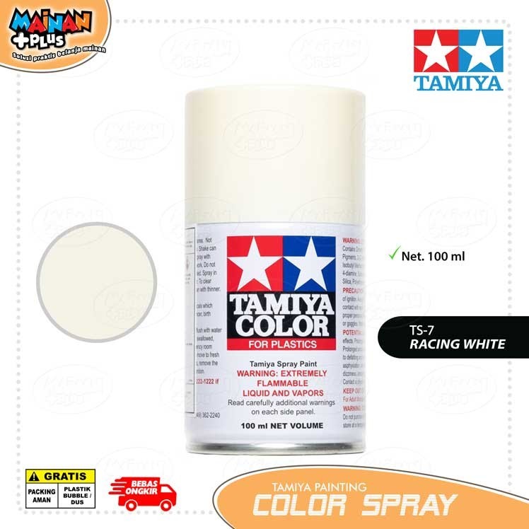 Jual TAMIYA COLOR SPRAY TS7 RACING WHITE Cat Gundam Gunpla Model Kit ...