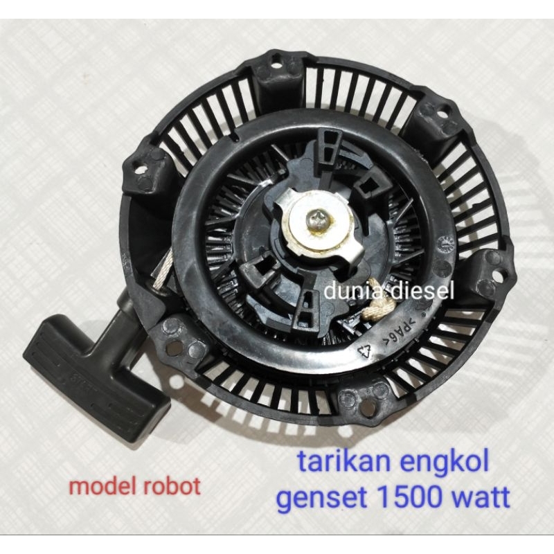 Jual engkol genset 1500 watt/ Recoil Starter 154 model robot / Kap ...