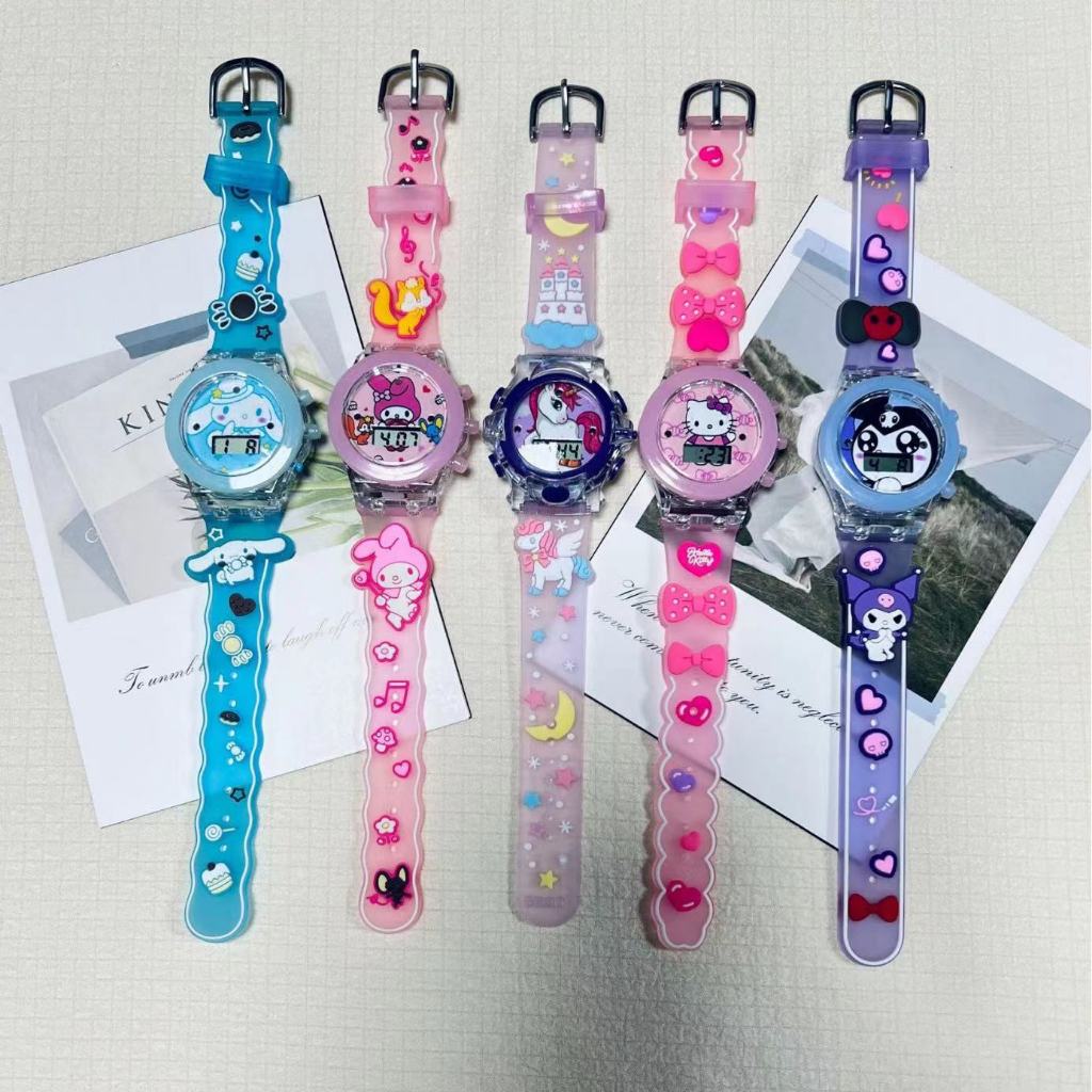 Jual A34 Jam Tangan Anak 3D Jarum Lucu Melody Kuromi Laki-laki Analog ...