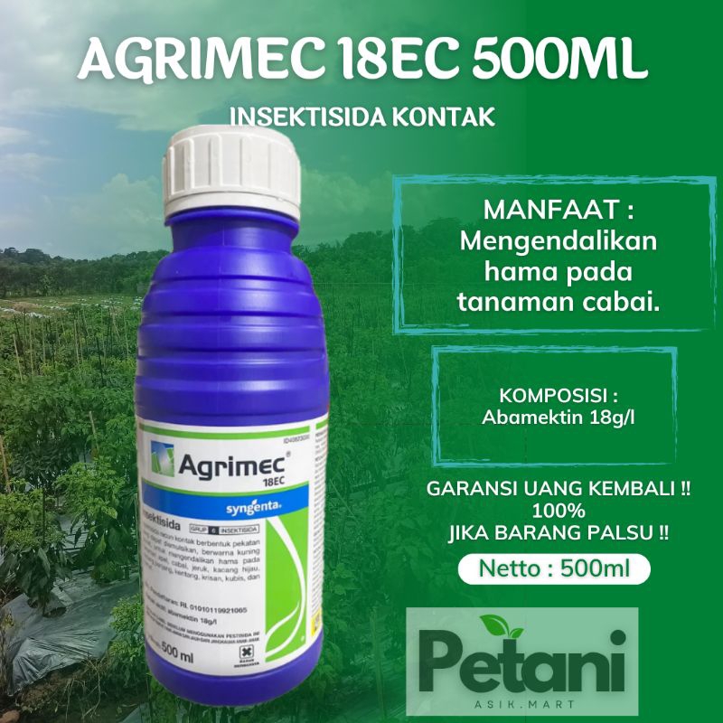 Jual AGRIMEC 18EC 500ML INSEKTISIDA ABAMECTIN MURNI | Shopee Indonesia