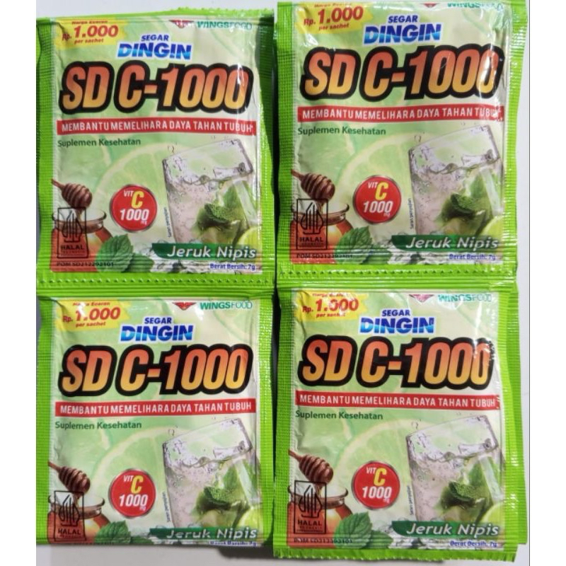 Jual Segar Dingin SD C-1000 Kemasan Renceng 12 Sachet | Shopee Indonesia