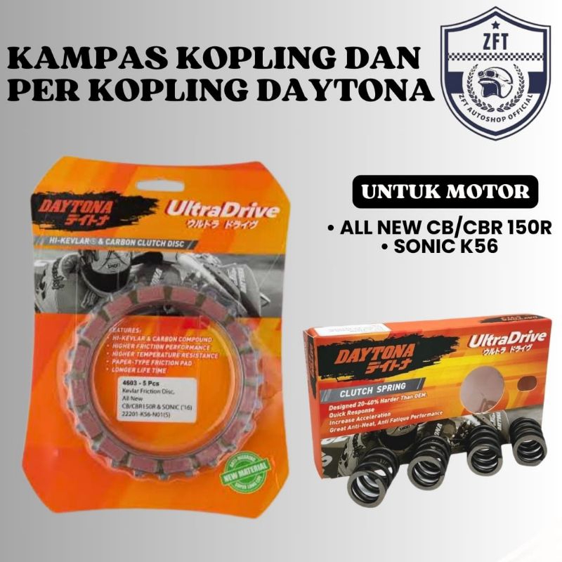 Jual Kampas Kopling Kevlar Daytona Racing All New CB150R CBR 150R LED Sonic 150 K56 | Shopee ...