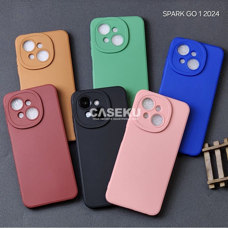 Jual Tecno Spark Go 1 2024 Case Pro Camera Macaron Case Tecno Spark Go ...