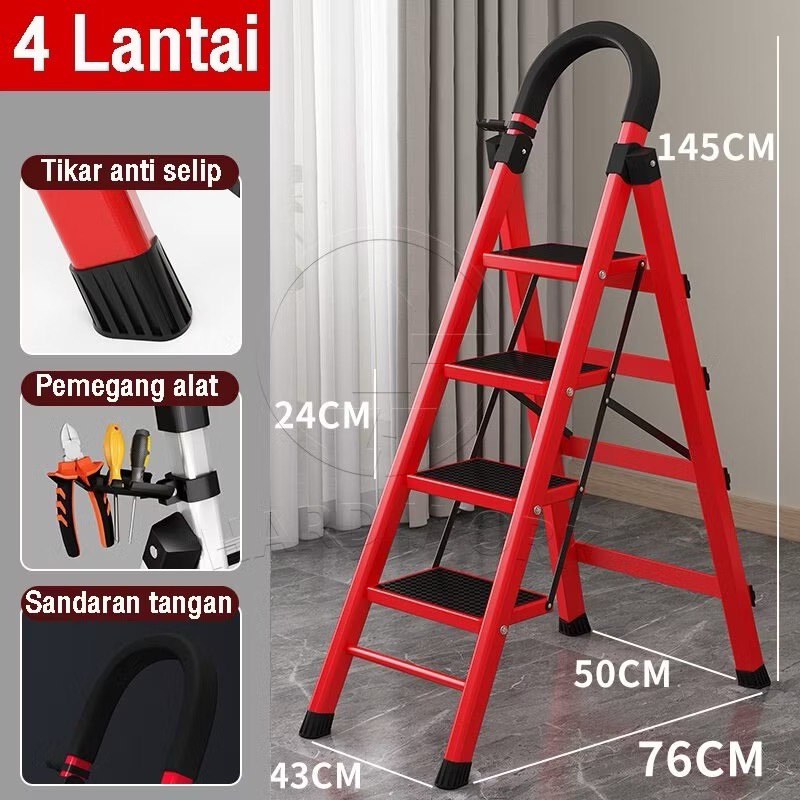 Jual Tangga Lipat Multifungsi 6/7/8 Setp Tangga Rumah Lipat Tangga Besi ...