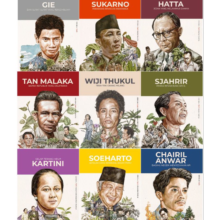 Jual KODE P33B KPG Original Segel Seri Buku Tempo Gie Sukarno Hatta Tan ...