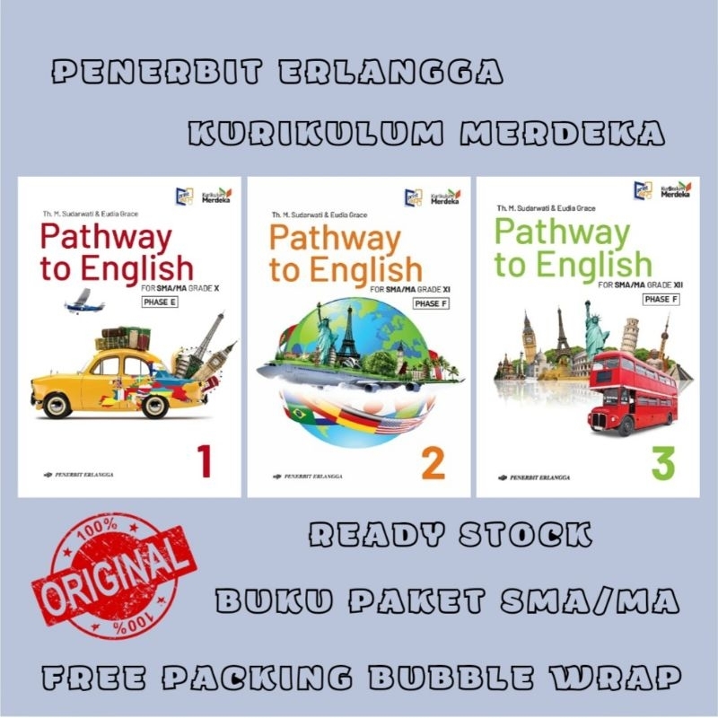 Jual Buku Pathway To English Kelas 1 2 3 / 10 11 12 SMA Penerbit Erlangga Kurikulum Merdeka Km ...
