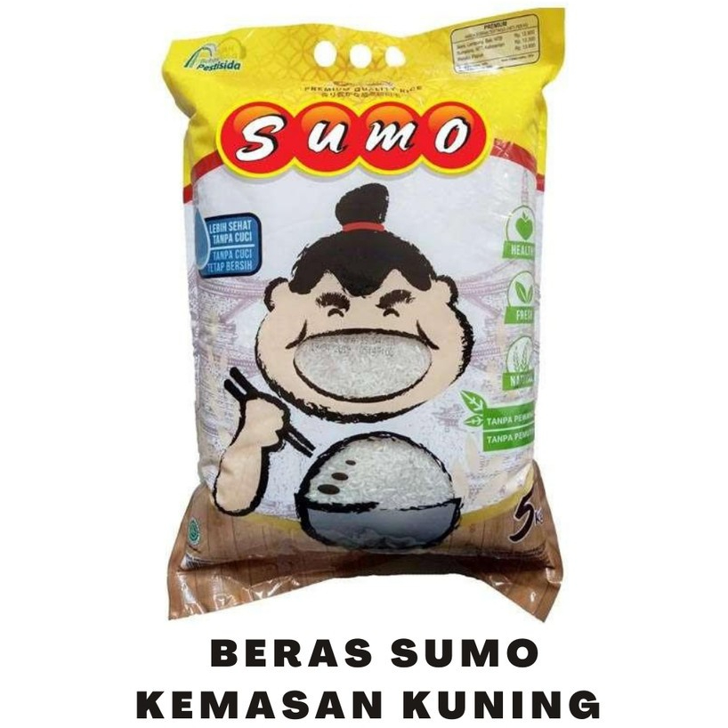 Jual BERAS SUMO KUNING SUPER PREMIUM 5 KG / BERAS SUMO | Shopee Indonesia