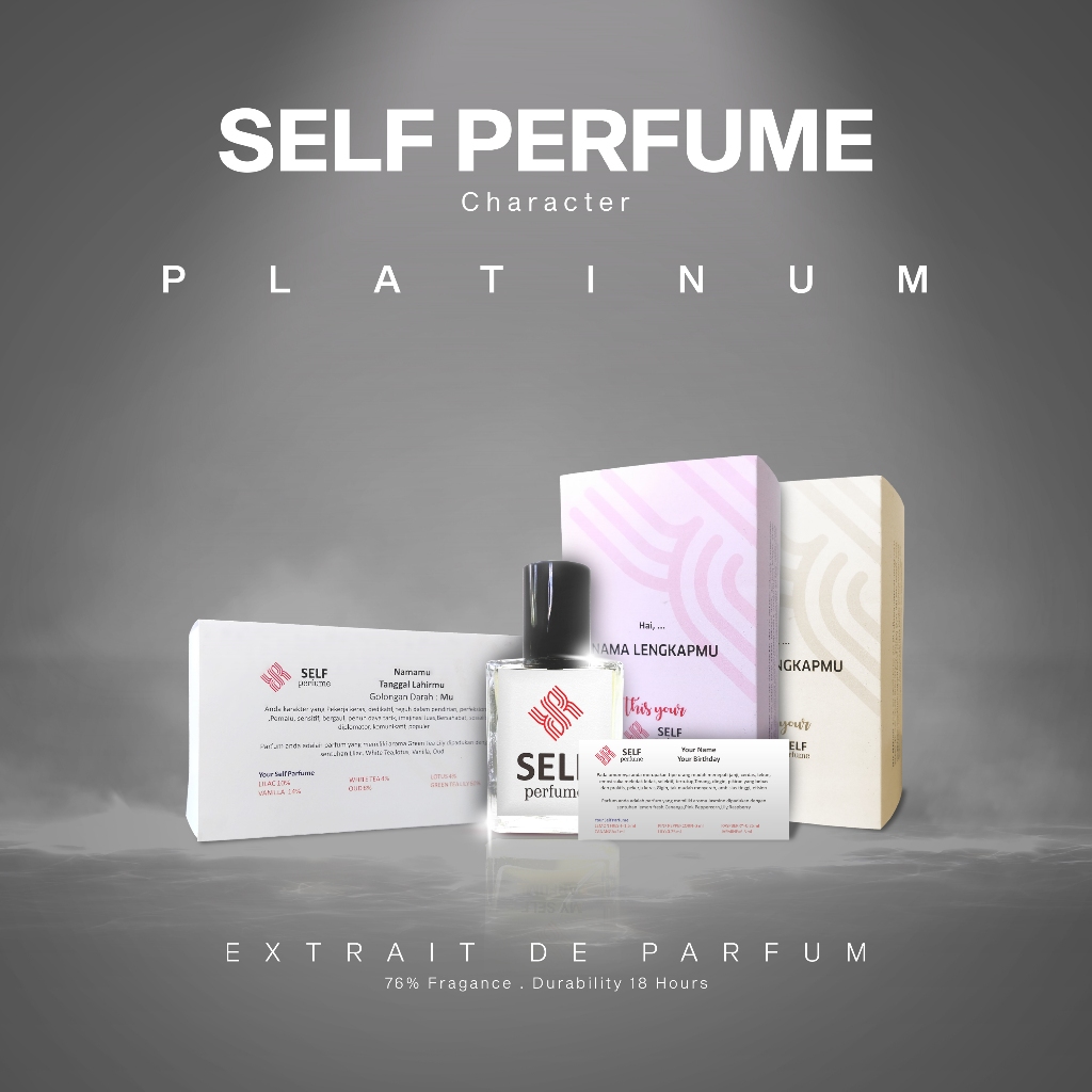 Jual Self Perfume | Parfume Karakter 99% tidak ada wangi yang sama ...