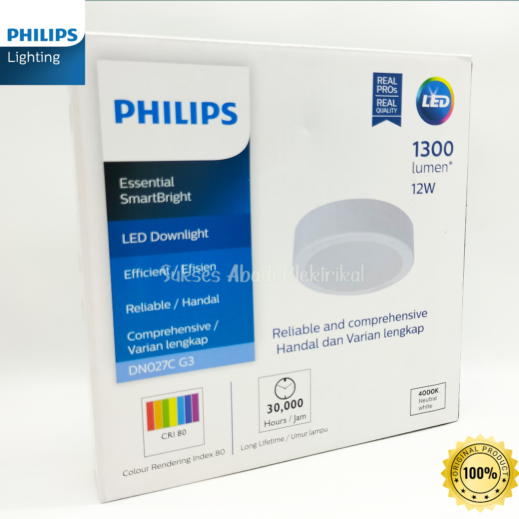 Jual DOWNLIGHT LED OUTBOW PHILIPS DN027C 12w | Shopee Indonesia