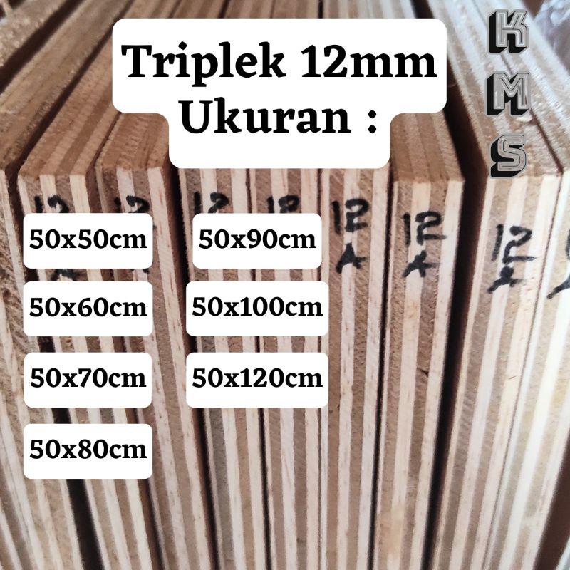 Jual TRIPLEK 12MM MERANTI // LEBAR 50CM// UKURAN LENGKAP// CUSTOM ...