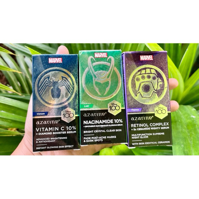Jual Azarine X Marvel Serum 10% Vitamin C , Niacinamide 10% , Retinol ...