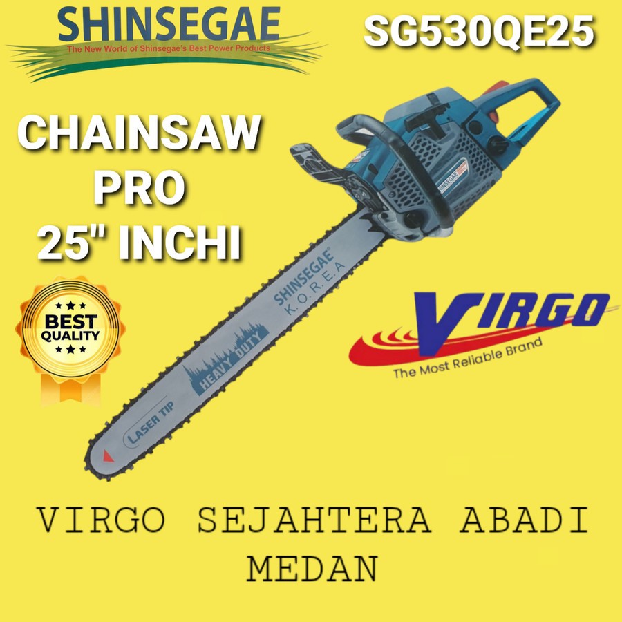 Jual SG530QE25 MESIN CHAINSAW SENSO SINSO GERGAJI POTONG KAYU 25" 25 ...