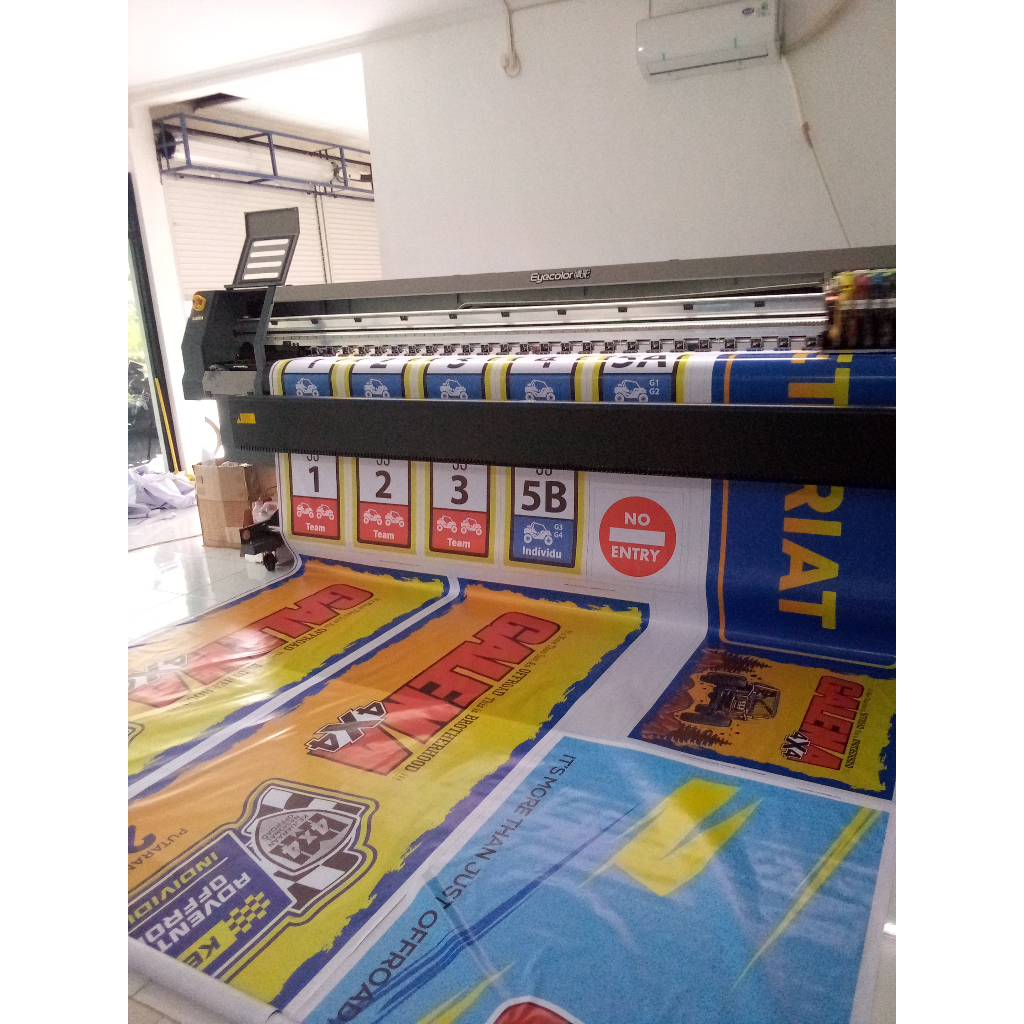 Jual CETAK BANNER / SPANDUK /BALIHO Bahan FLEXY 280Gsm, 300Gsm, 340Gsm, 410Gsm. Sehari jadi ...