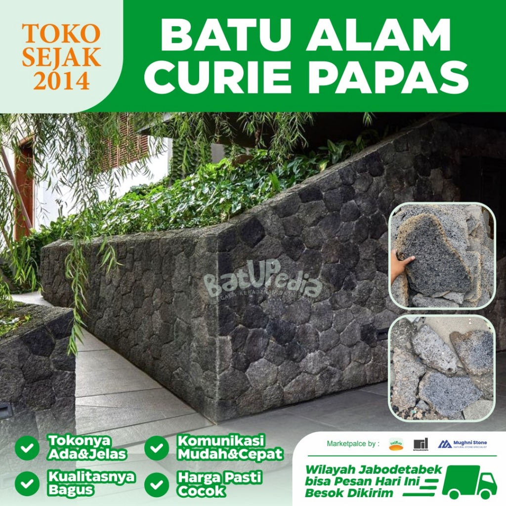 Jual Batu Alam Dinding Monster Stone Curi Finishing Permukaan Flat ...