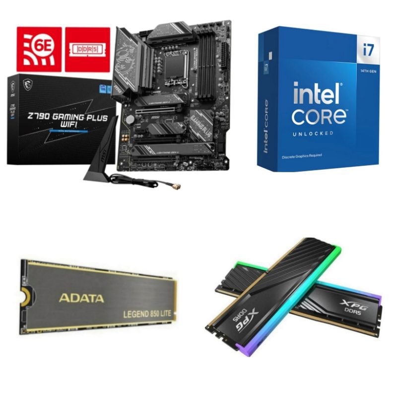 Jual Paket Processor Gaming Intel Core i7 14700K RAM DDR5 32GB NVME Z790 | Shopee Indonesia