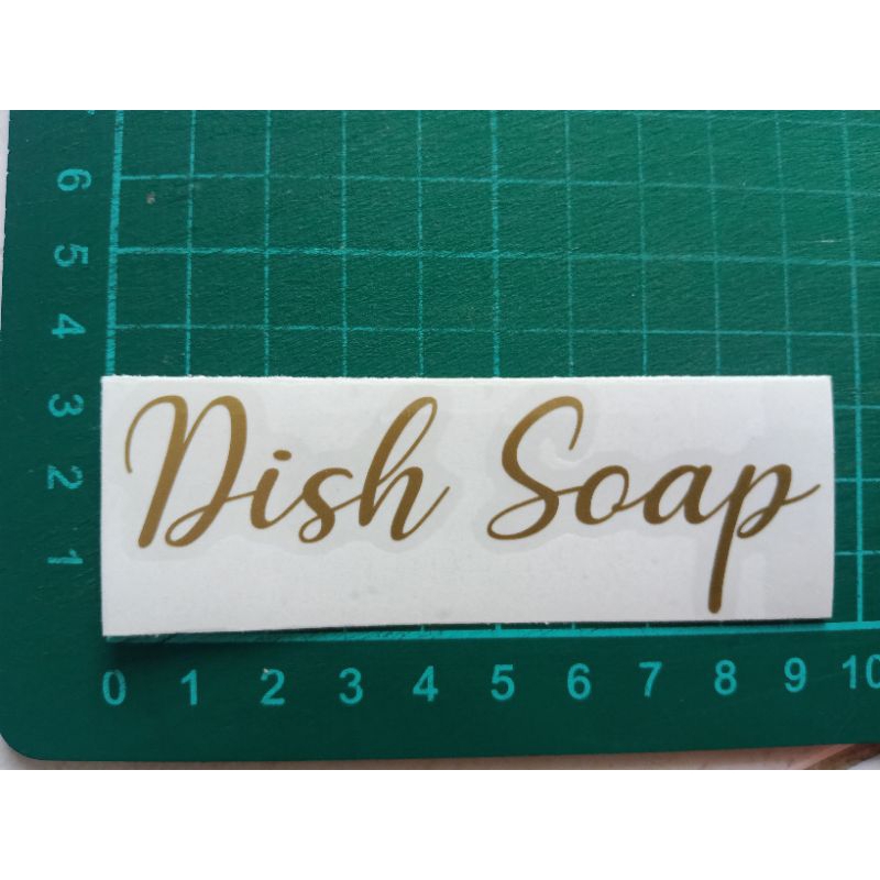 Jual Sticker Dish Soap gold stiker cutting | Shopee Indonesia