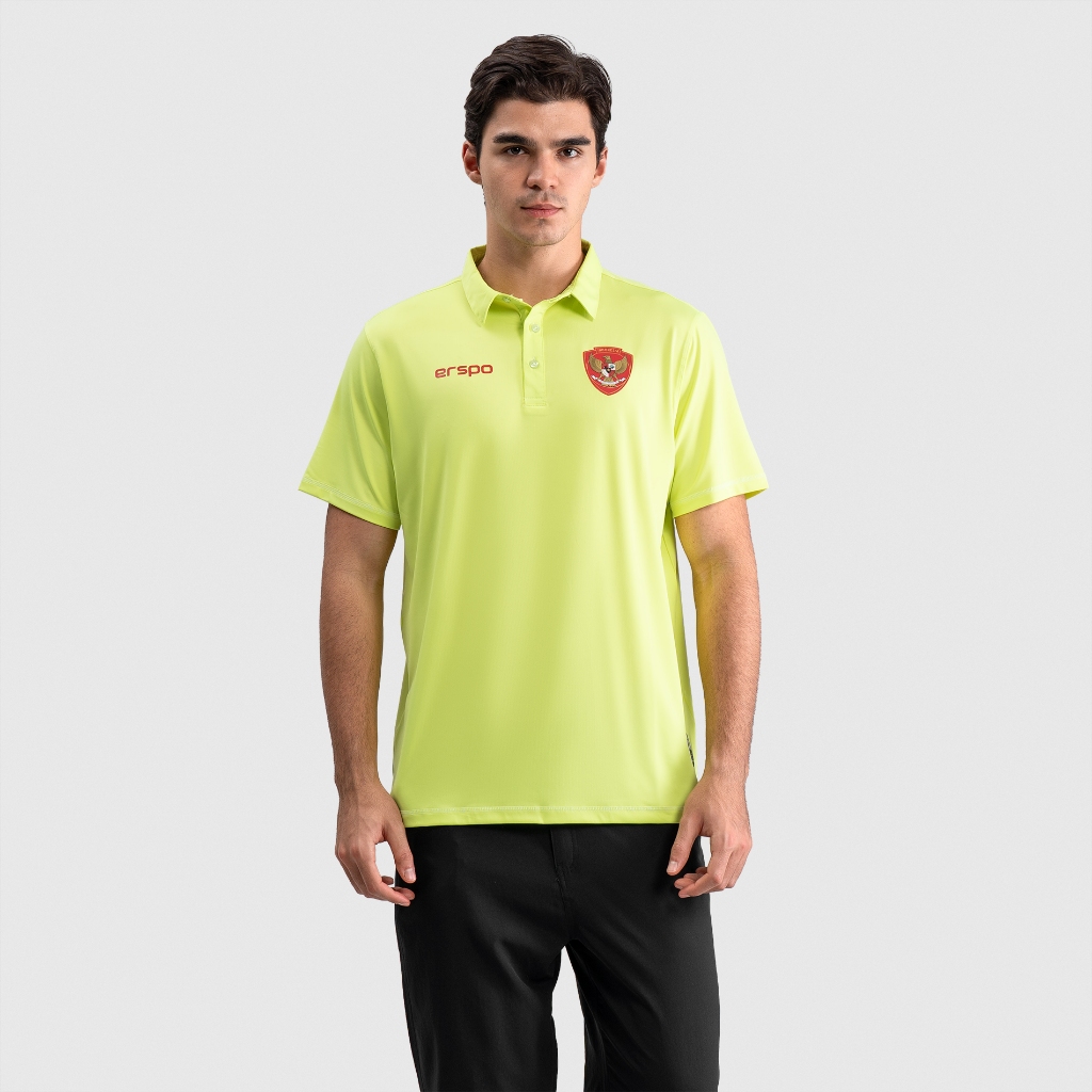 Jual Erspo Timnas Polo Shirt Volt Green | Shopee Indonesia
