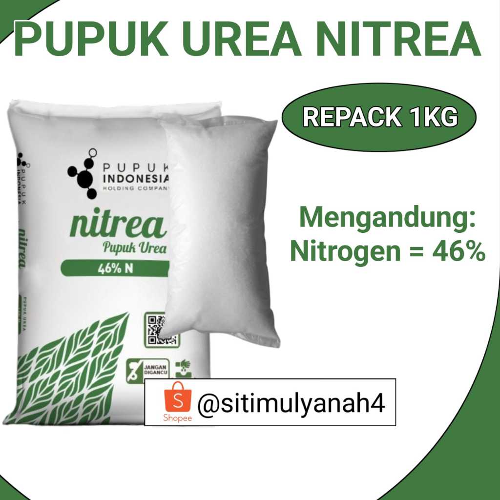 Jual Pupuk Urea Nitrea Kujang 46% N repack 1KG - Butiran Bersih Tidak ...