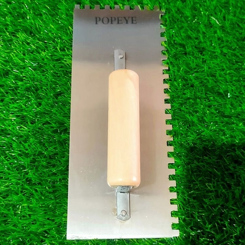 Jual raskam plat besi gerigi gagang kayu popeye raskam sendok semen ...