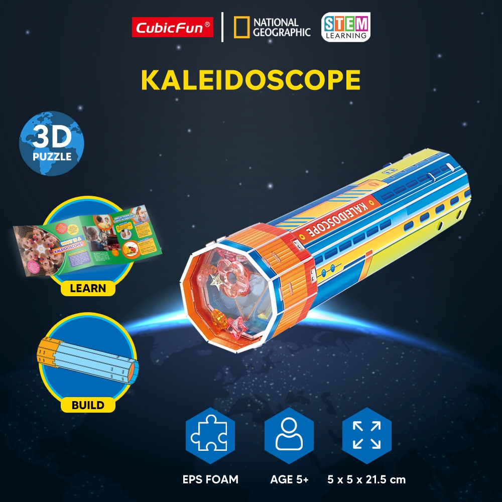 Jual CUBICFUN National Geographic Kaleidoscope mini - 3D Puzzle Mainan ...