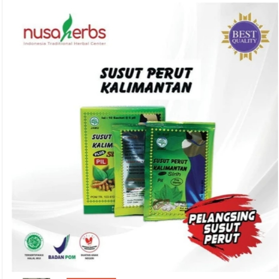 Jual pil susut perut kalimantan plus sirih jamu pelangsing pelancar bab ...
