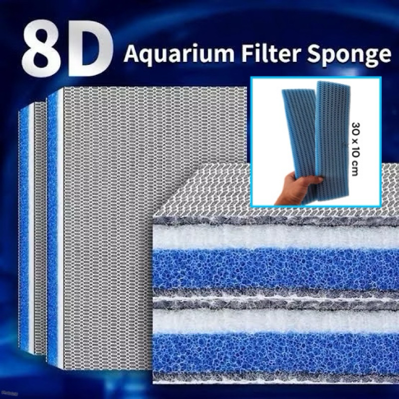 Jual Busa Filter 8D Kapas Media Filter 30 x 10 Filter Aquarium ...