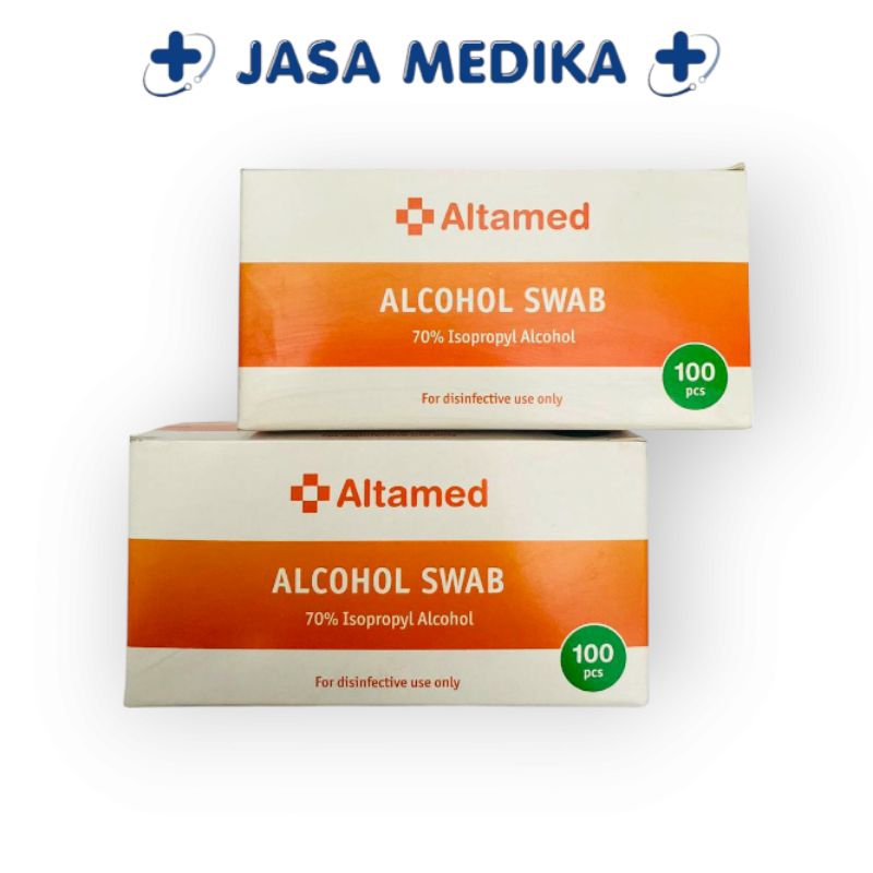 Jual Alcohol Swab Altamed 70% Isopropyl Alcohol || Alcohol Swab Altamed ...