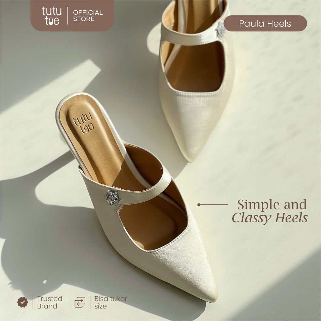 Jual Tutu Toe Sepatu Heels Wanita Paula Heels Series 7Cm Ujung Lancip ...