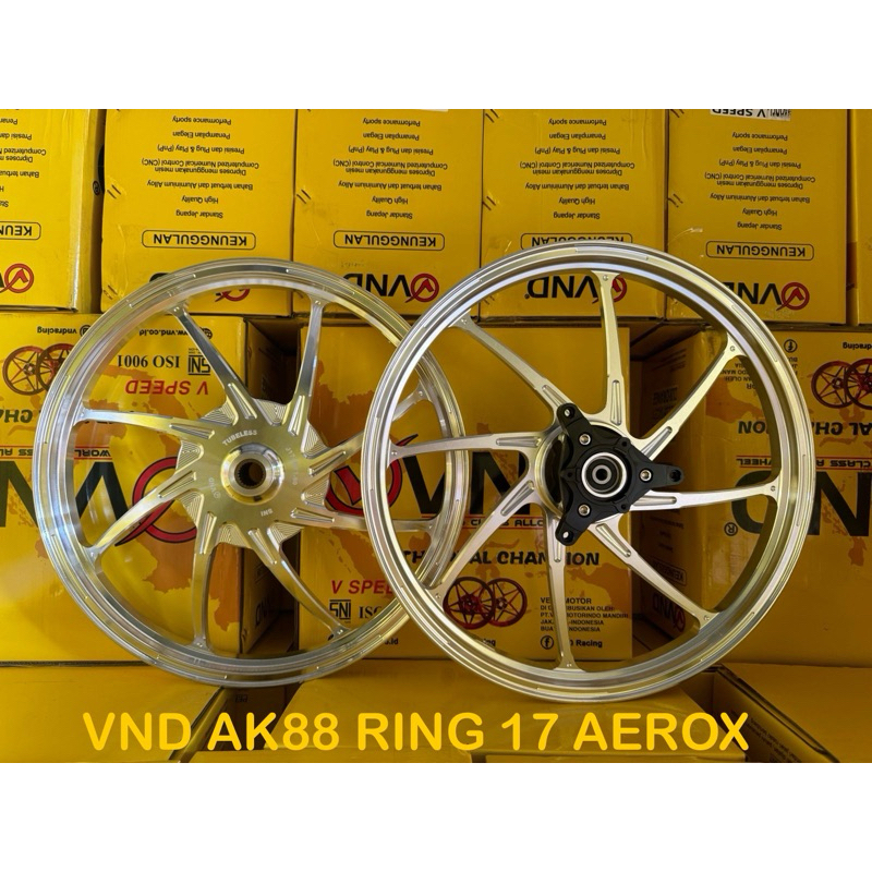Jual VELG VND AK88 RING 14 / RING 17 .AEROX NEW/OLD UK 160X17/1.60X17 ORIGINAL AK88 R17 VND ...
