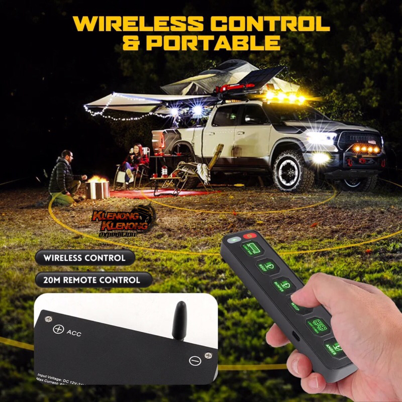 Jual 6 gang Switch Panel Wireless Remote Control | Shopee Indonesia