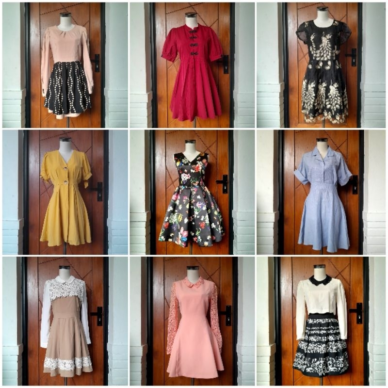 Jual DRESS VINTAGE/DRESS BUNGA/DRESS PESTA/JP/OL Etalase 1 | Shopee ...