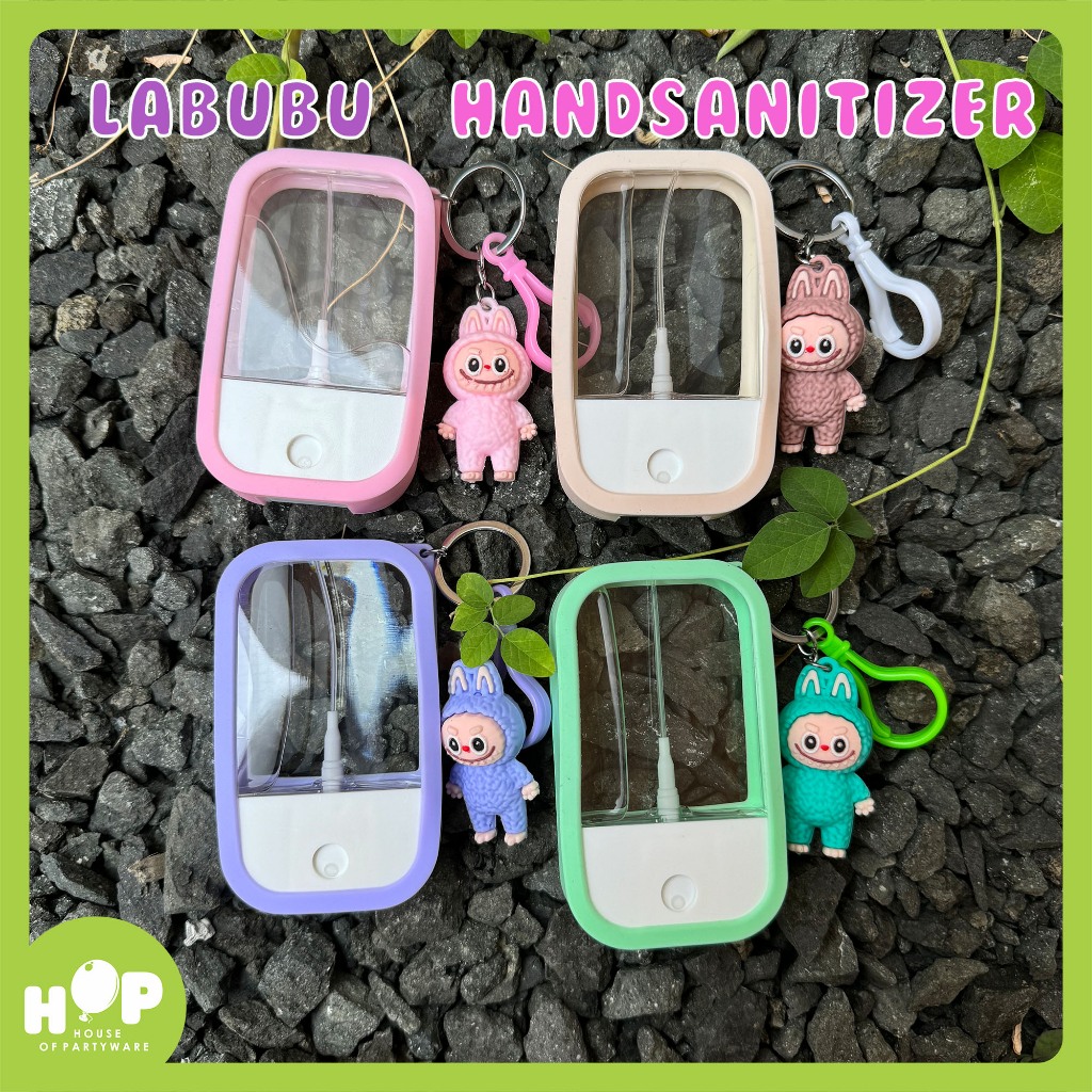 Jual Labubu Hand Sanitizer Spray Cair + Silikon Termasuk ISI | Shopee ...